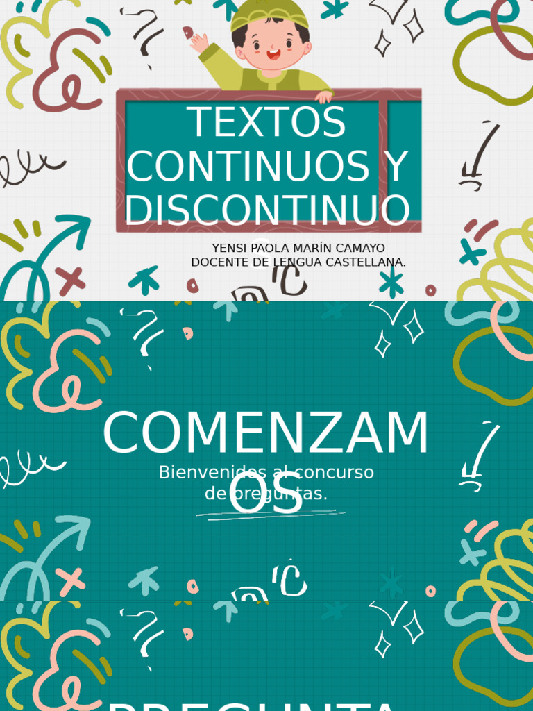 Ejemplos de Textos Continuos y Discontinuos | PDF