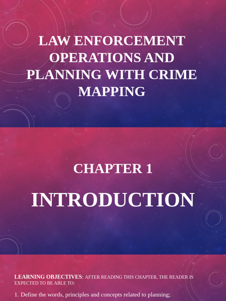 Law Enforcement Operations and Planning With Crime Mapping | PDF ...