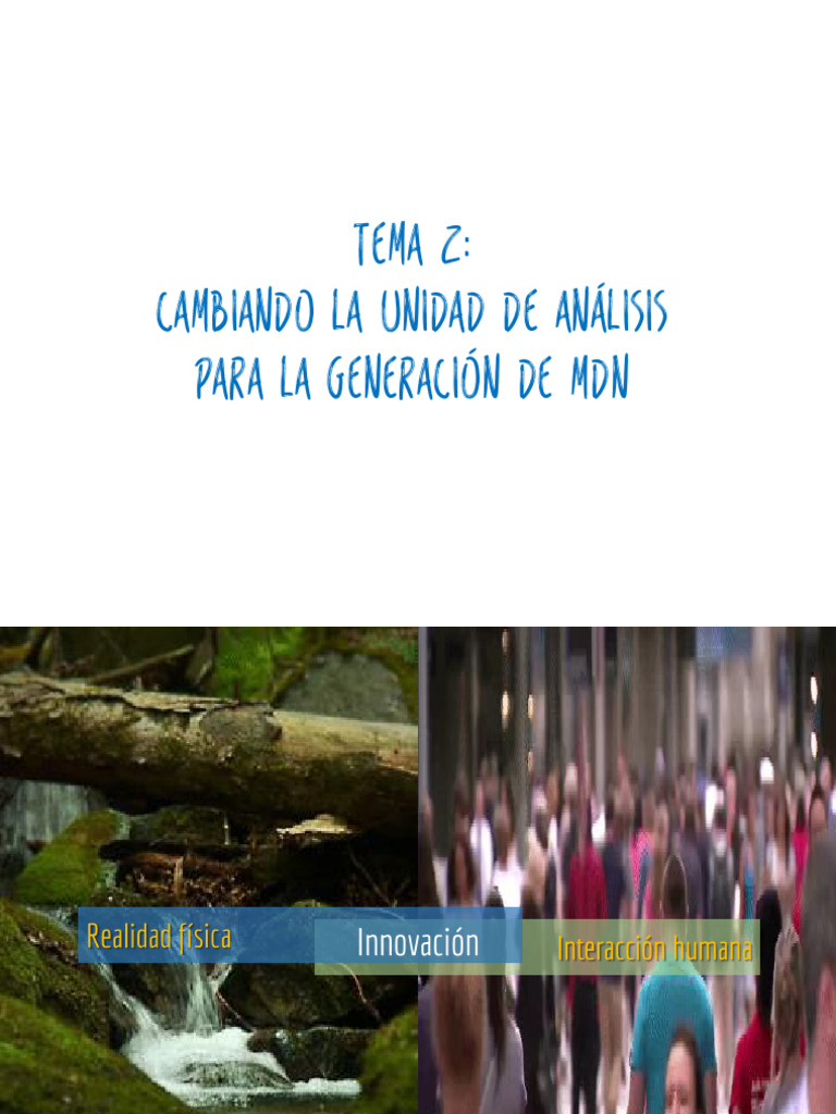 Tema 2: Cambiando La Unidad de Análisis para La Generación de MDN | PDF