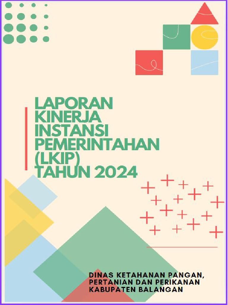 Cover Laporan Kinerja Instansi Pemerintah (LKIP) 2024 | PDF