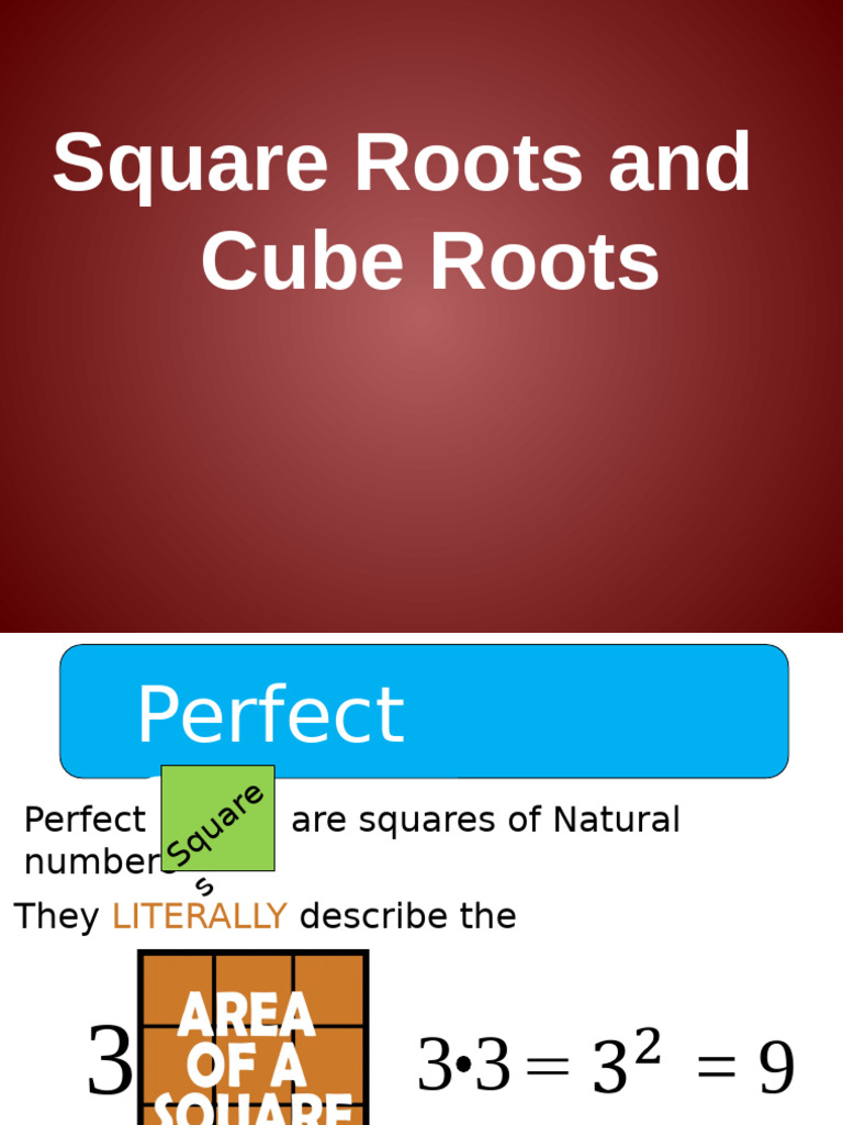Square Roots and Cube Roots | PDF | Square Root | Numbers