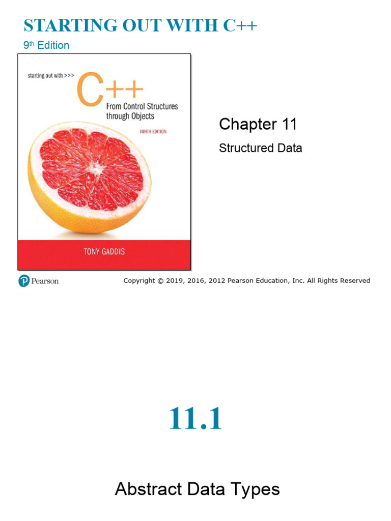 SOW - C++ - CSO - Chapter - 11 - 9e - Tagged | PDF | Data Type | Pointer (Computer Programming)