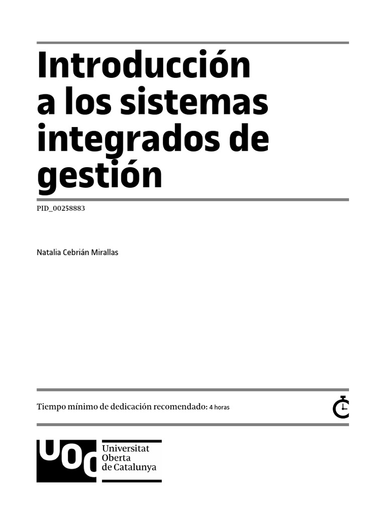 Tecnico de La Calidad. Gestor de Sistemas Integrados_Modulo1_Introduccion a Los Sistemas ...