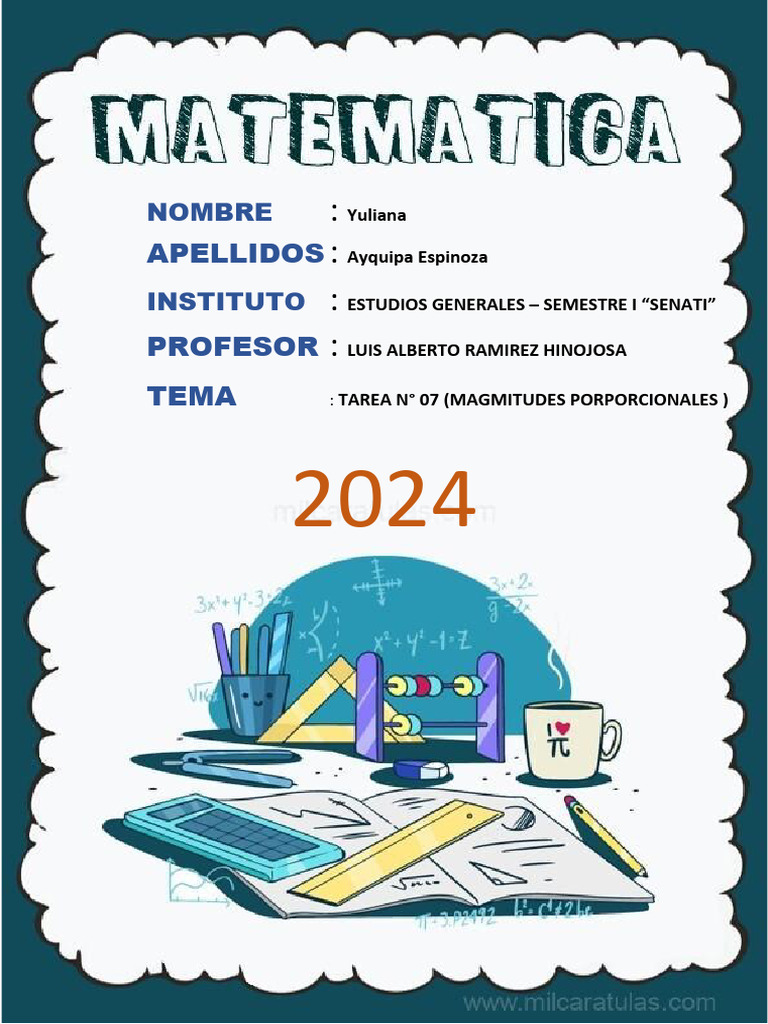 Tarea 07 - Magnitudes Proporcionales | PDF