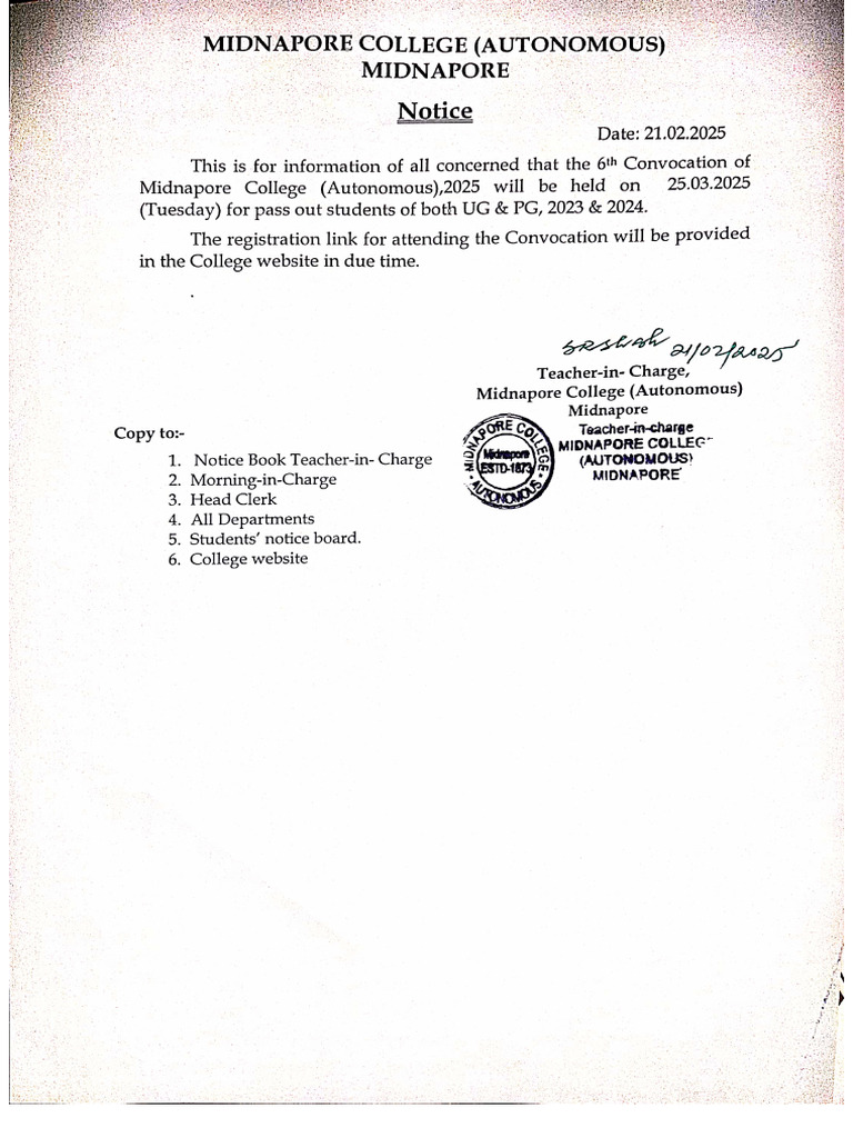 Notice Convocation | PDF