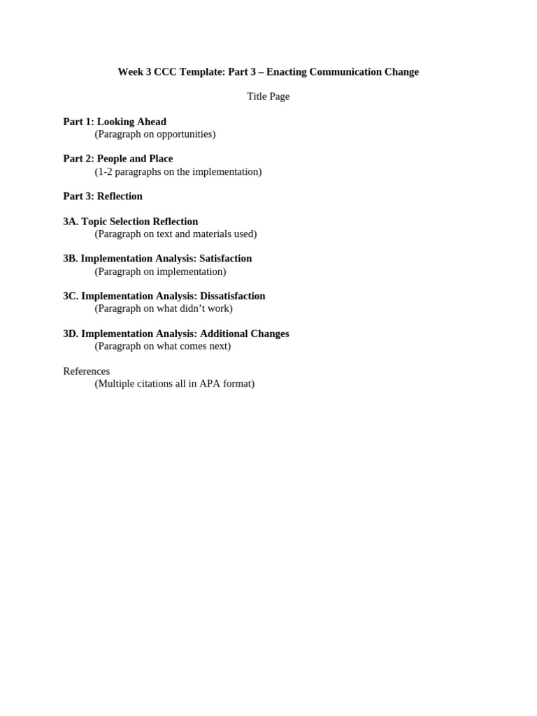 COMM277 Week 3 CCC Template 1 | PDF