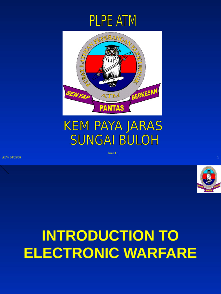 Introduction to Electronic Warfare | PDF | Electronic Warfare | Signals ...