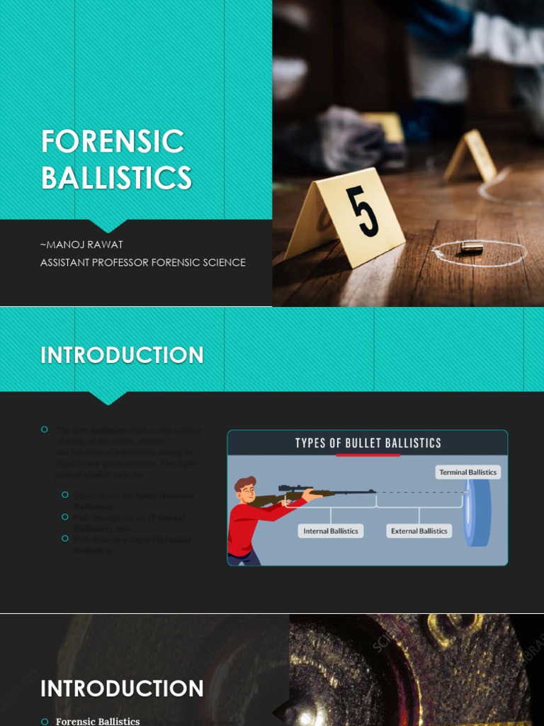 Forensic Ballistics Overview and Concepts | PDF | Gun Barrel | Firearms