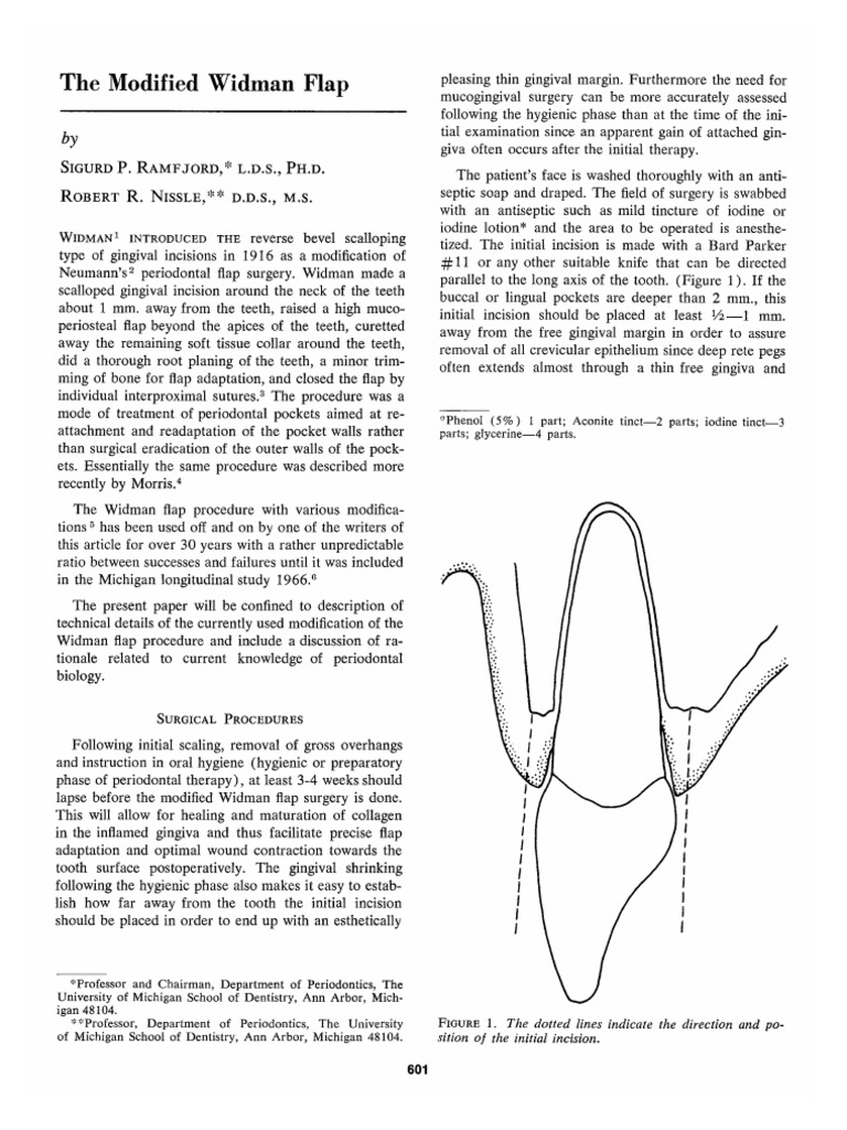 Lambeau Widman Modifié Copie 2 | PDF | Periodontology | Mouth