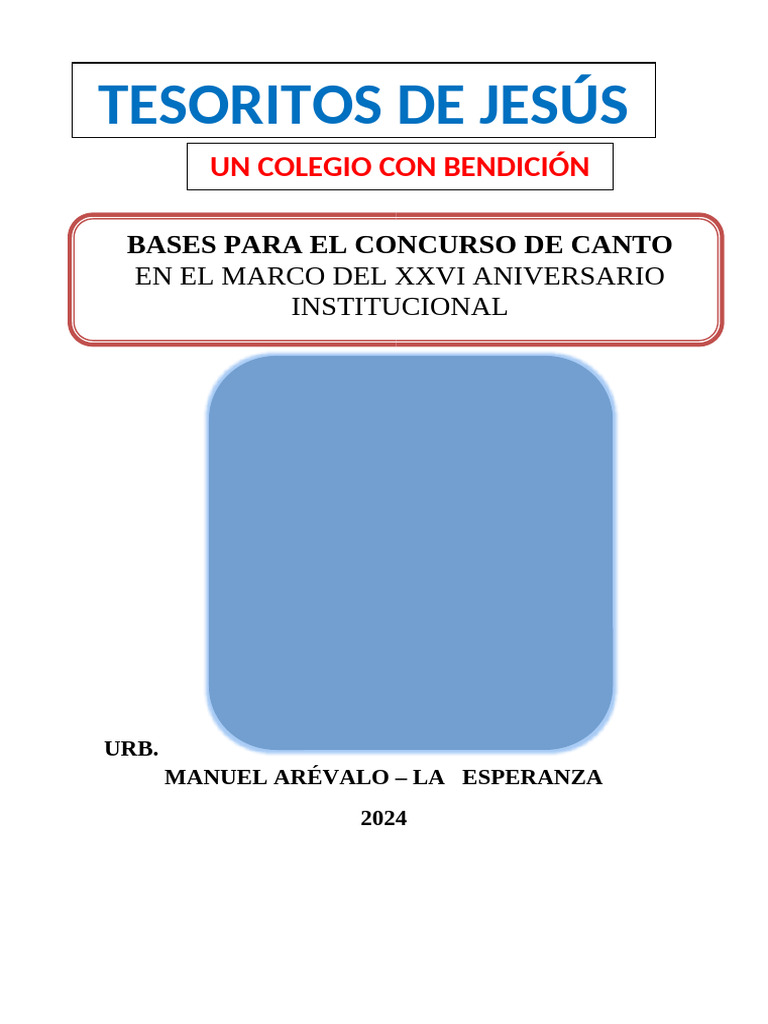 Bases de Canto 2024 | PDF