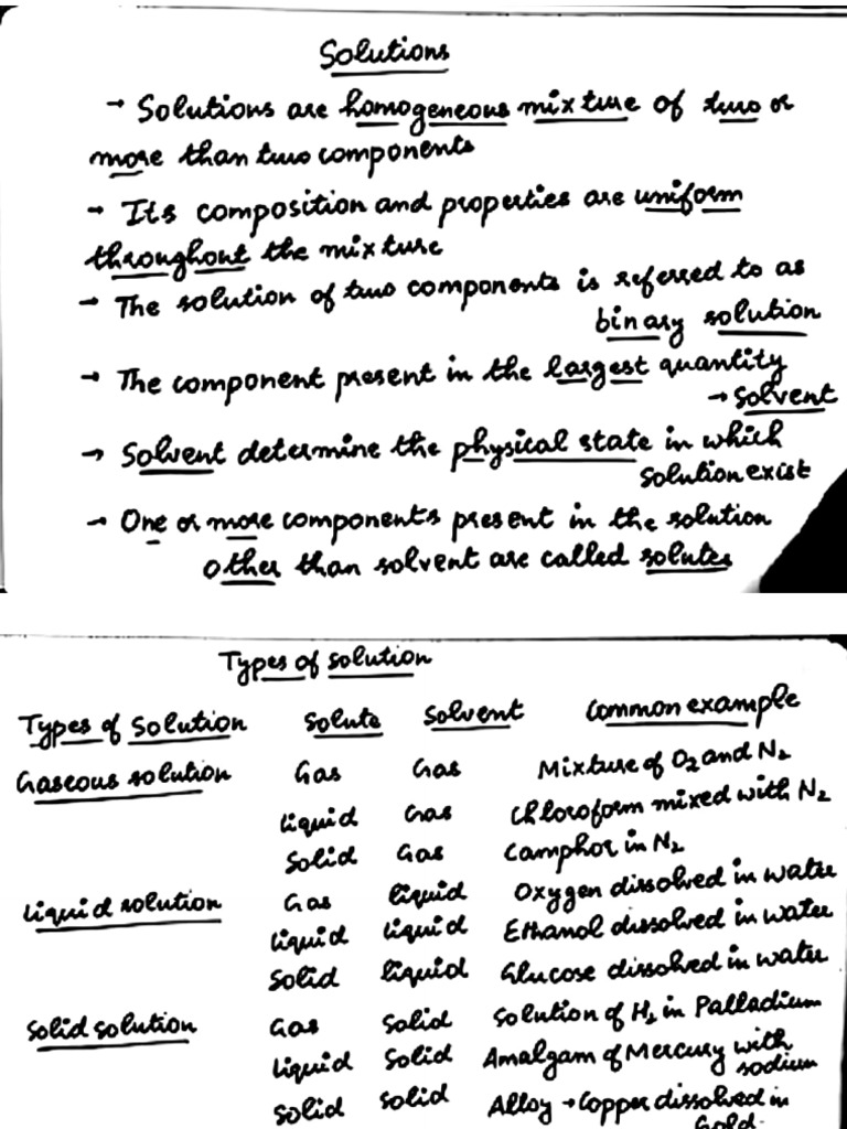 CH 1 - Conc Terms & Henry's Law Notes | PDF