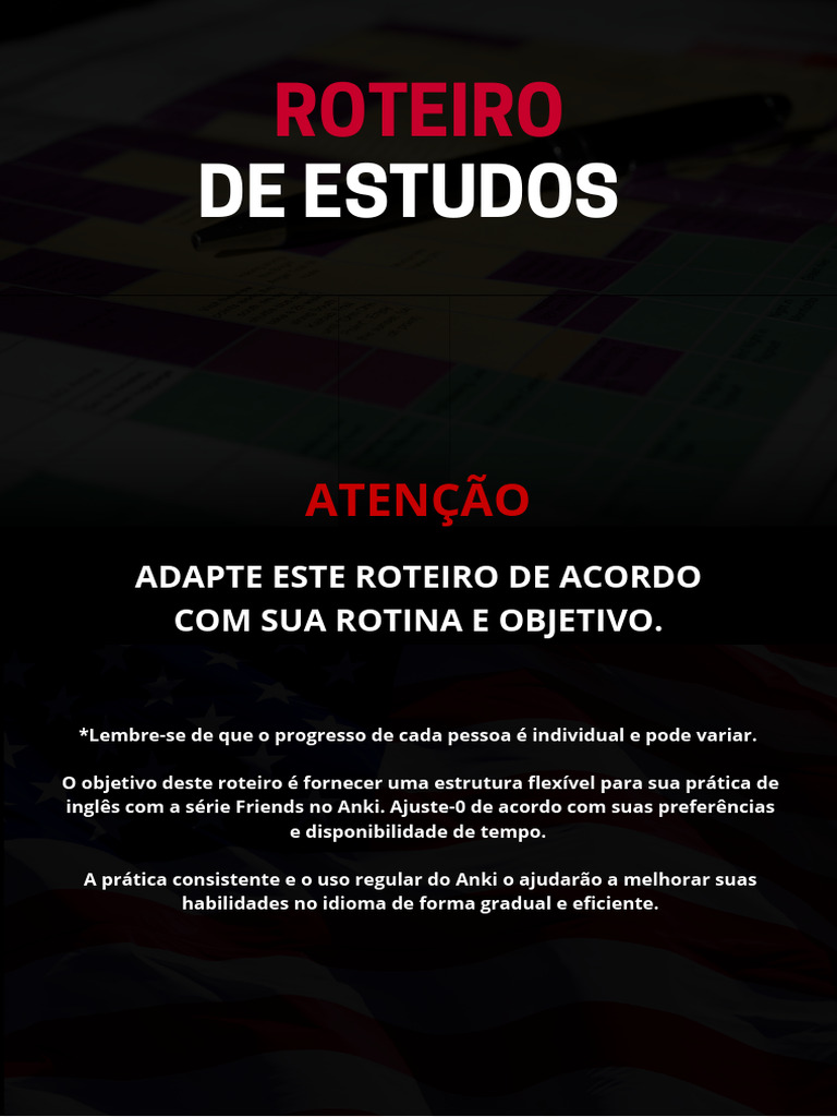 ROTEIRO DE ESTUDOS | PDF
