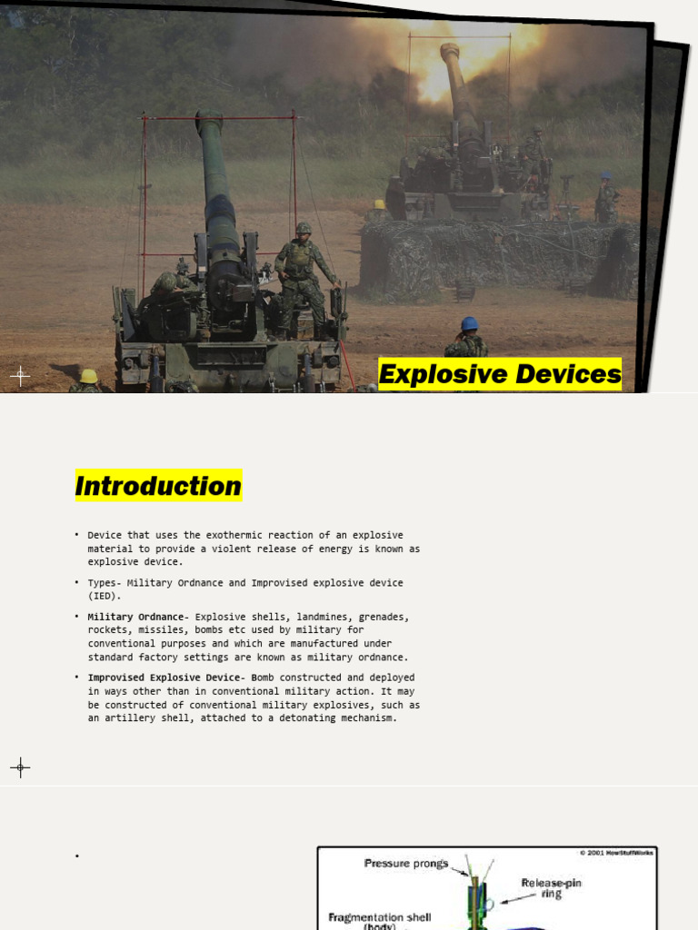 Types of Explosive Devices Explained | PDF