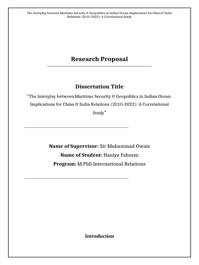 Research Proposal (Edited) Copy | PDF | Methodology | Quantitative Research