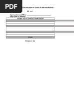 Template Gad Plan and Budget 2025 2 | PDF | Empowerment | Gender And ...