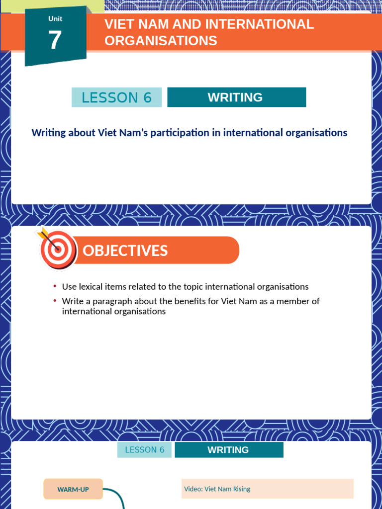 k10 Moet U7 l5 Writing | PDF | Vietnam | Vietnamese People