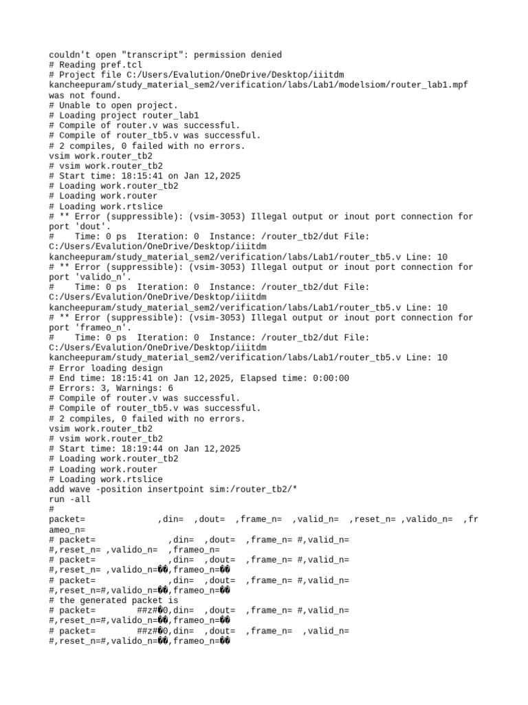 logfile_router_transcript | PDF | Computing | Computer Science
