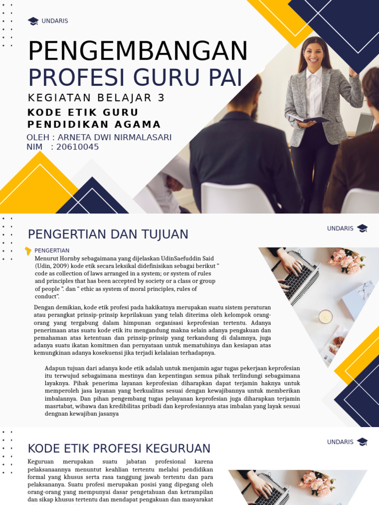 PPT KB 3 PENGEMBANGAN PROFESI | PDF
