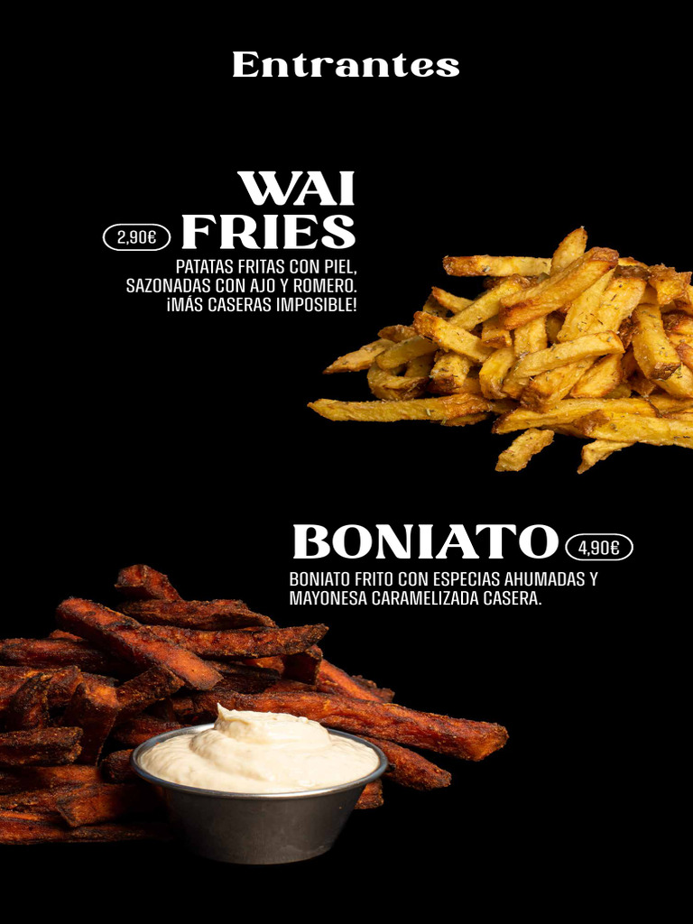 Waitiki Entrantes Carta | PDF