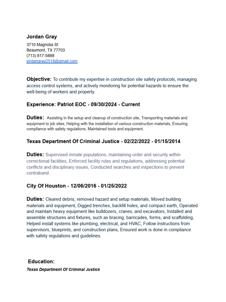 Jordan's Resume PDF | PDF