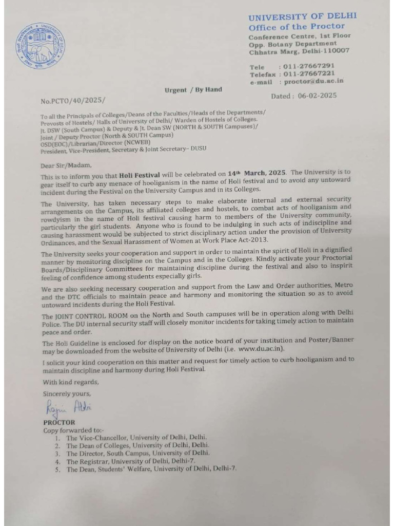 18022025 Holi Circular | PDF