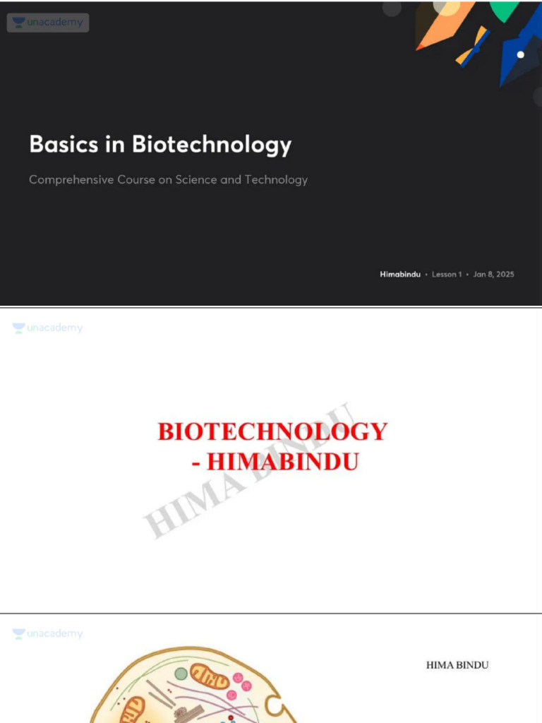 Basics in Biotechnology No Anno | PDF