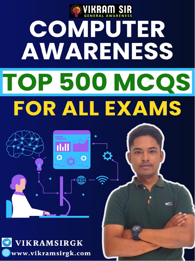 500 MCQs Computer Awareness (Bilingual) | PDF