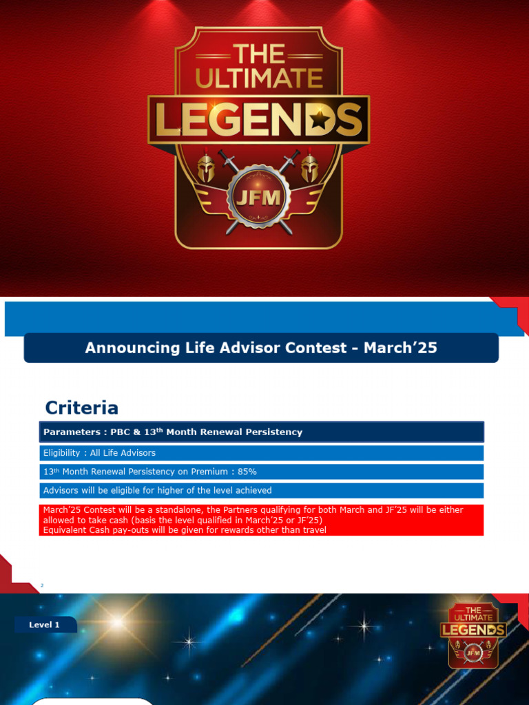Life Advisor Contest March 2025 Details | PDF | Taxes | Government Finances