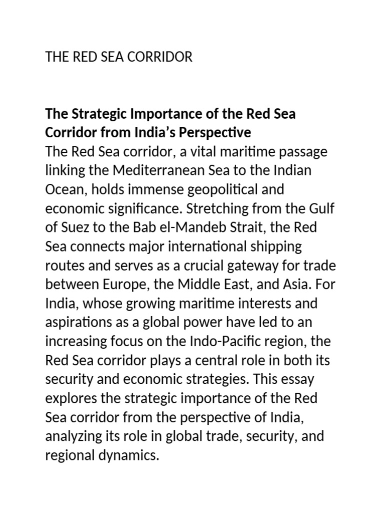 Document2 | PDF | Red Sea | Suez Canal