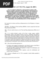 RA 9711 - FDA Act | PDF