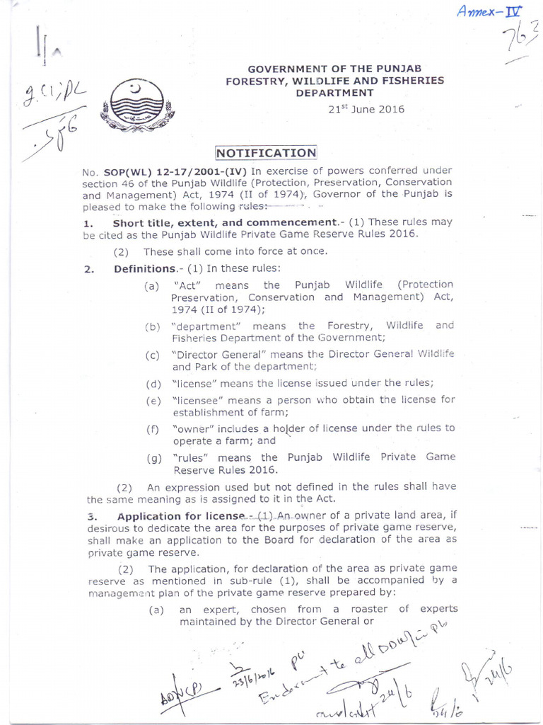 Private Game Reserve Rules | PDF