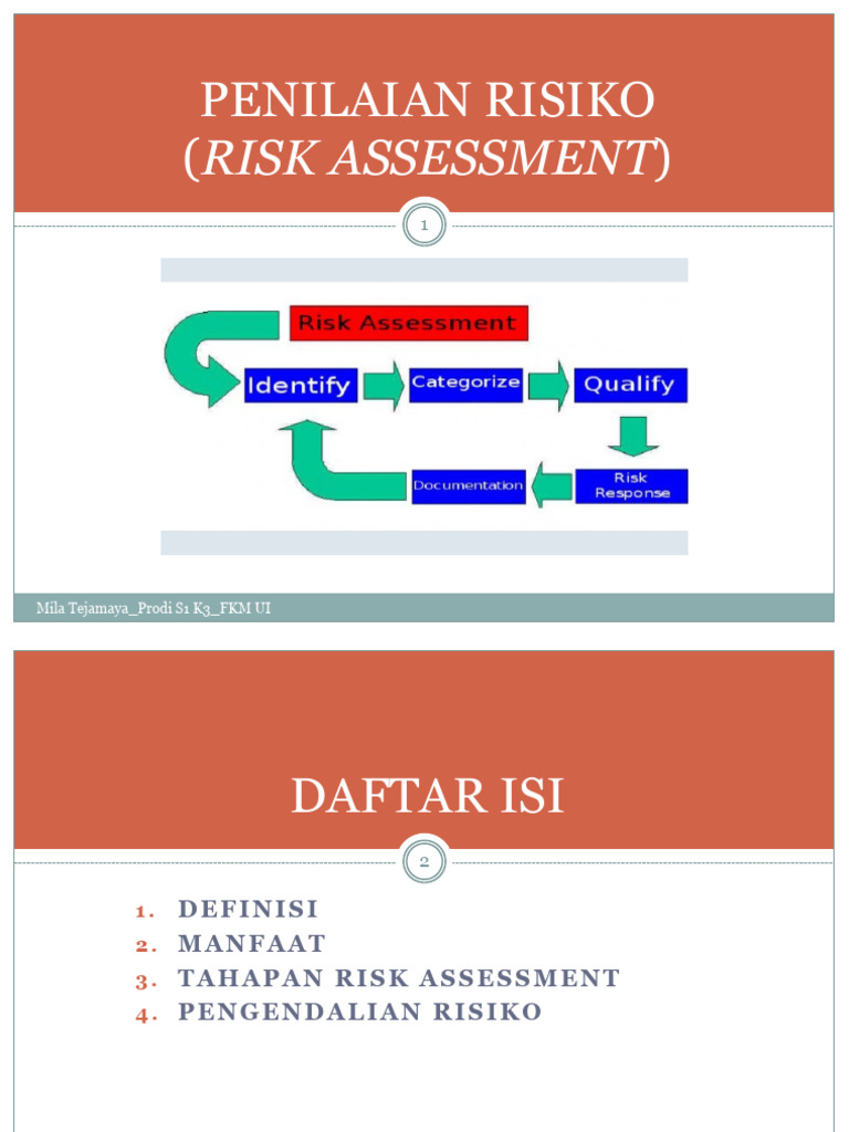Sesi 8 - Risk Assessment | PDF