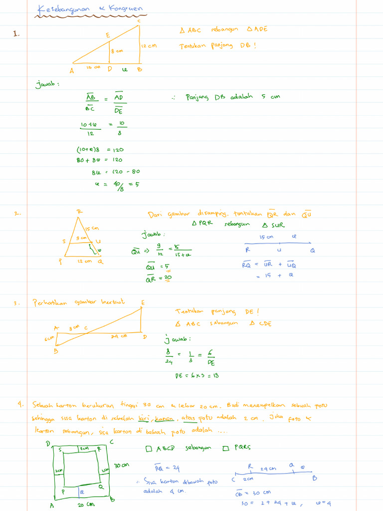 Kesebangunan Dan Kongruen | PDF