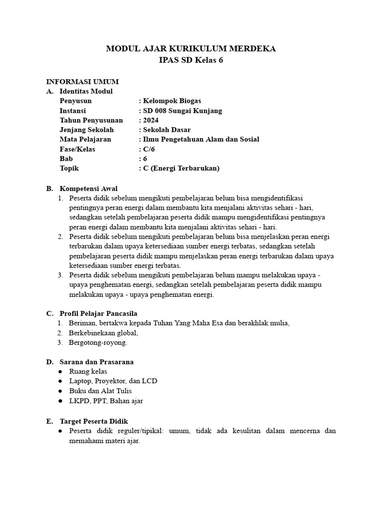 Modul Ajar STEM | PDF