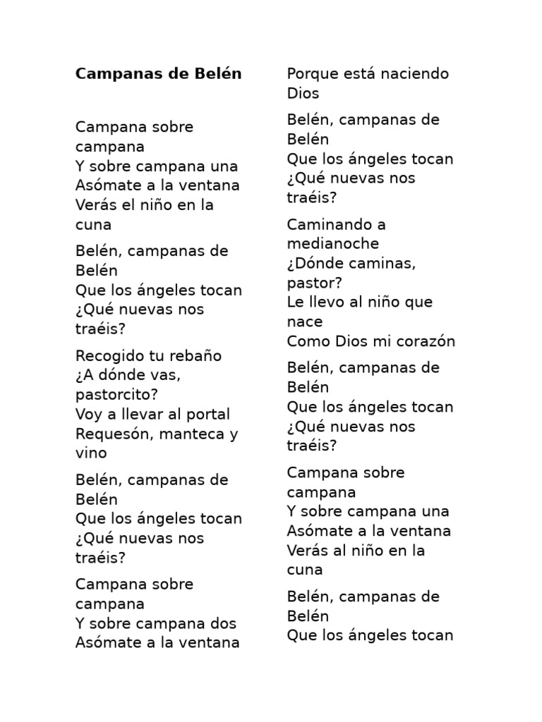 Campanas de Belén | PDF