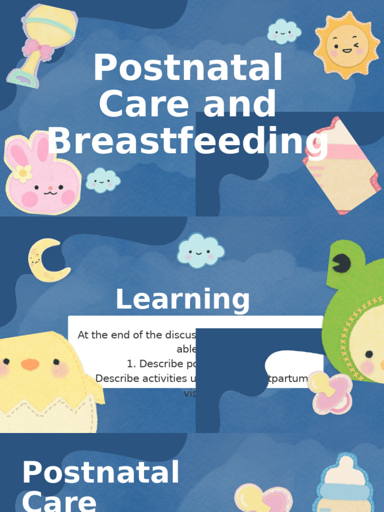 Postnatal Care and Breastfeeding Guide | PDF | Breastfeeding | Breast Milk