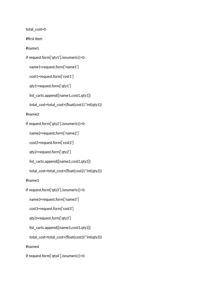 carts | PDF | Menu | Restaurants