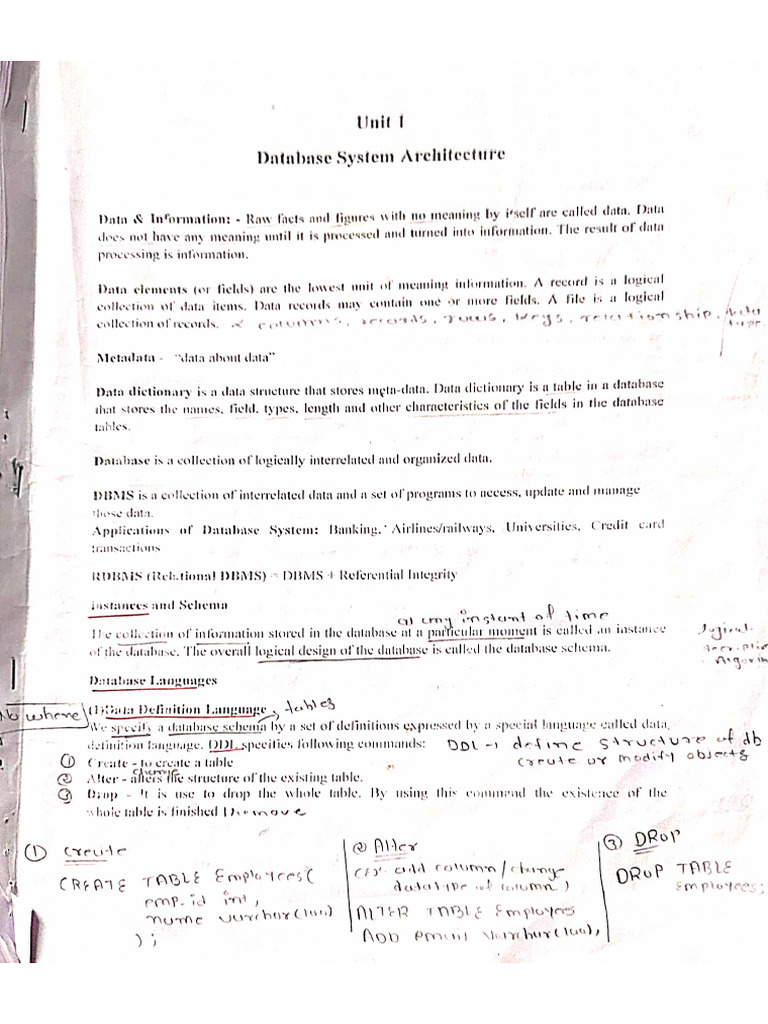DBMS All Units | PDF