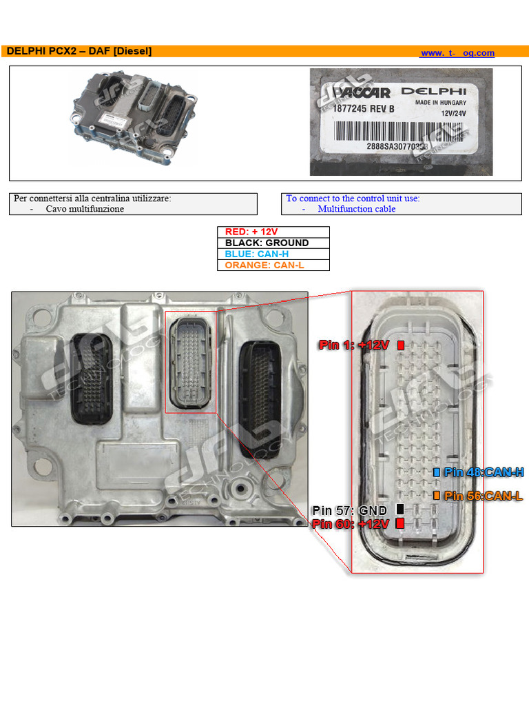 PINOUT_DELPHI_DAF_PCX2 | PDF