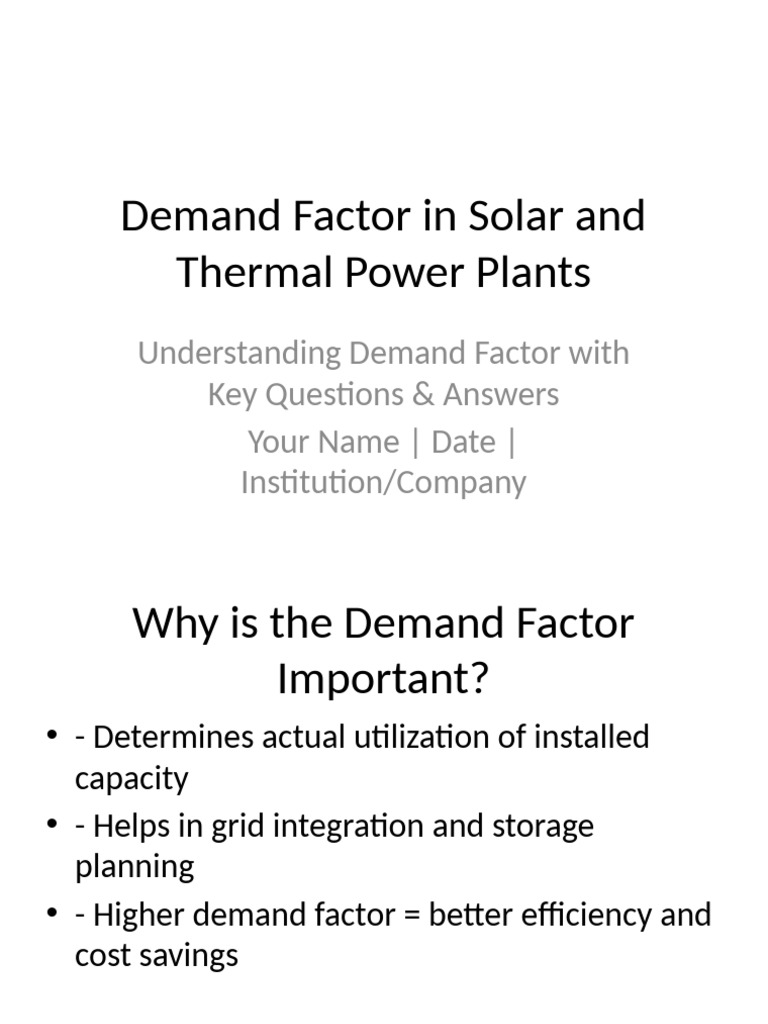 D.F. Solar Vs Thermal General | PDF