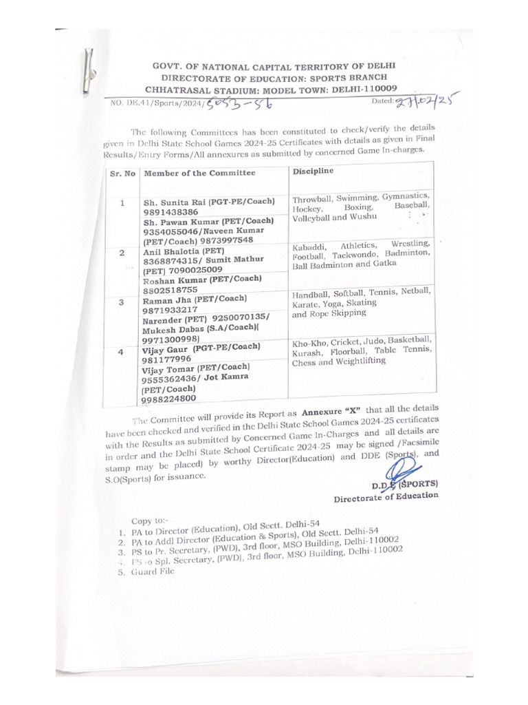 Govt. of National Capital Territory of Delhi | PDF