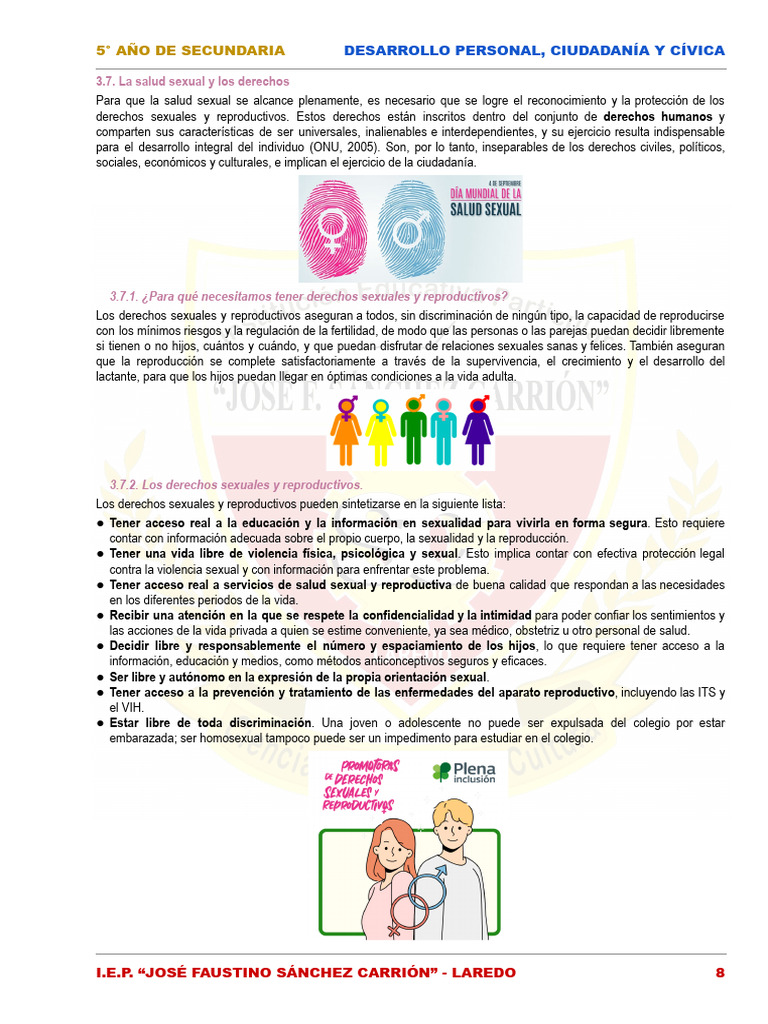 5° DPCC - Guía de Aprendizaje-9 | PDF | Derechos reproductivos | La sexualidad humana