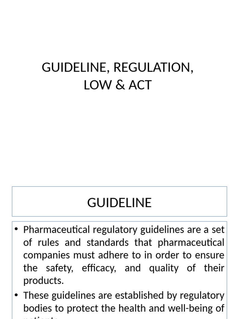 Guideline Law act | PDF