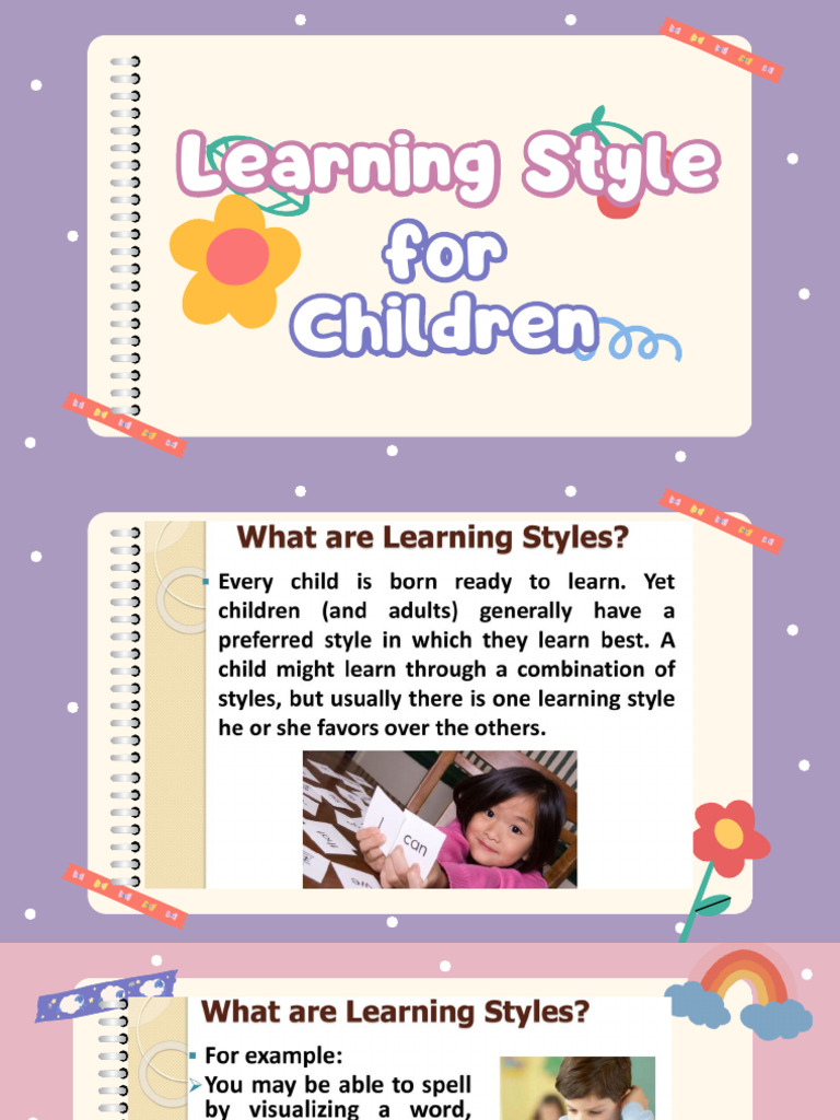 Understanding Children's Learning Styles | PDF