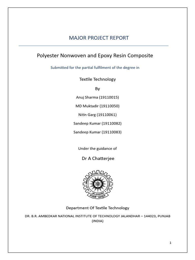 Major Project GRP 3 | PDF | Composite Material | Deformation (Engineering)