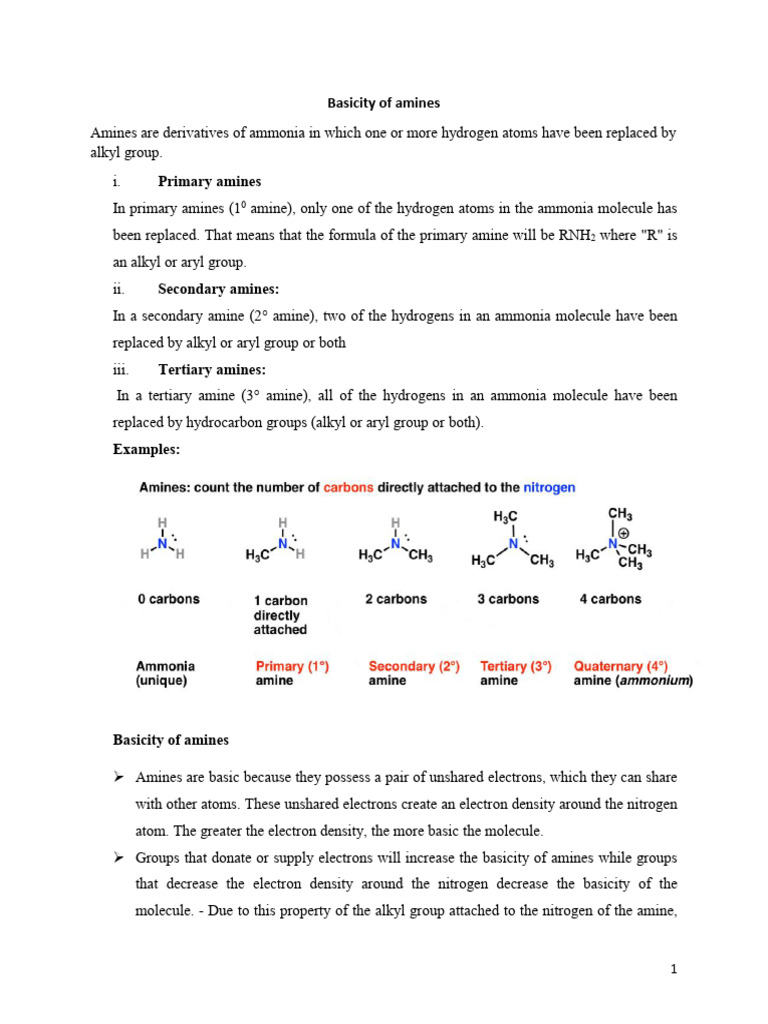Amine Basicity and Solvation Effects | PDF | Amine | Solvation