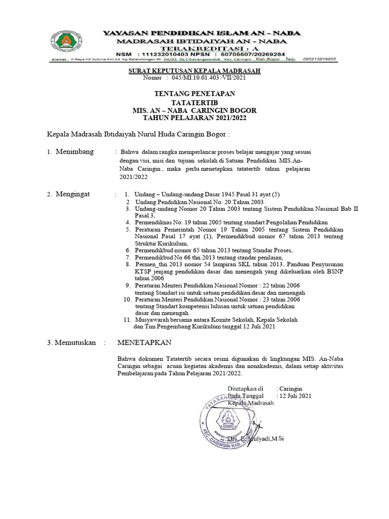 1 Tata Tertib Mis - An-Naba | PDF