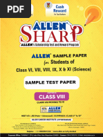 Allen Screening Test Sample Paper | PDF | Sodium Bicarbonate | Chemistry