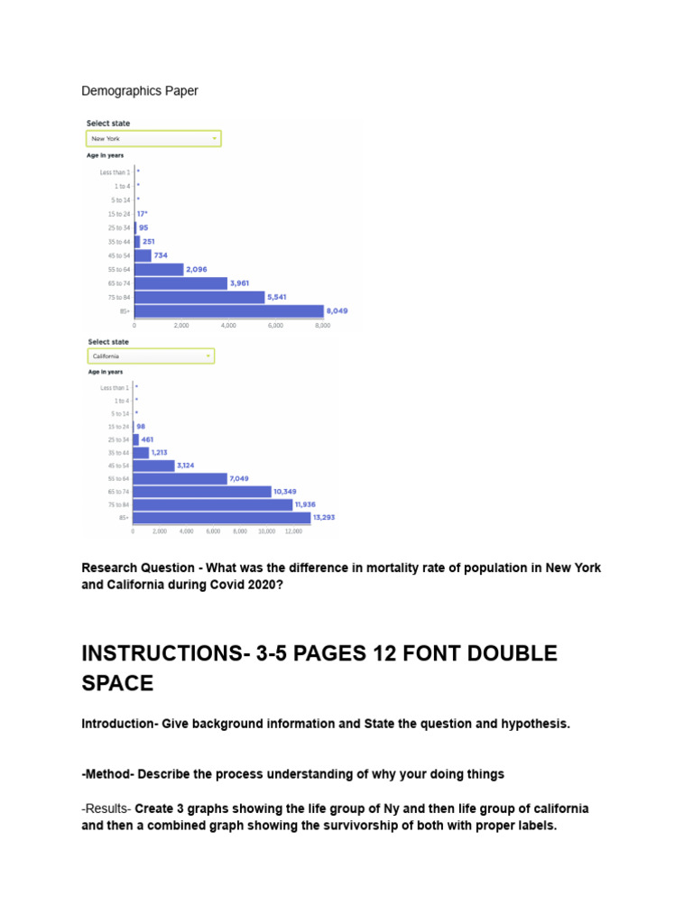 Demographics Paper Instructions R5daipk5 | PDF
