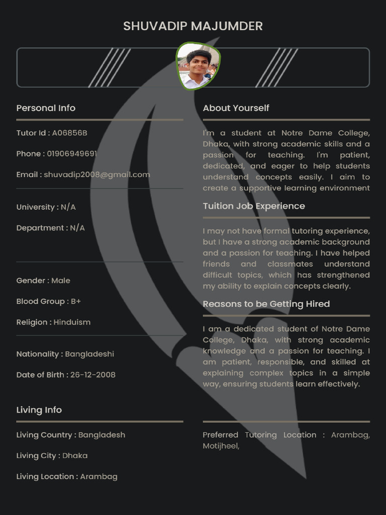 Shuvadip Majumder's Long CV | PDF